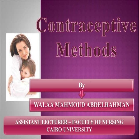 Methods of contraception | PPTX