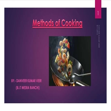 Methods of cooking | PPTX