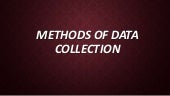 data collection, primary and secondary sources and methods. | PPT