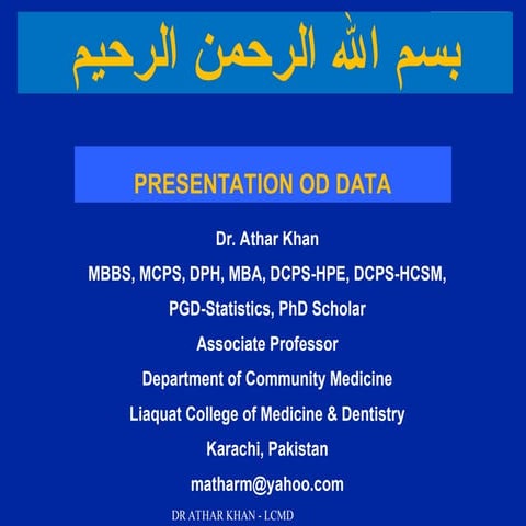 Methods of data presentation | PDF