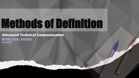 Definition | PPT