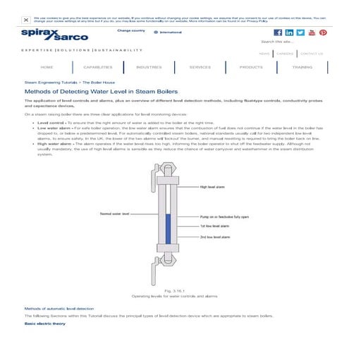 Methods of Detecting Water Level in Steam Boilers | PDF