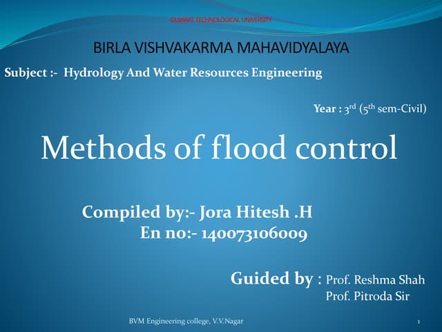 Flooding 6 Solutions To Flooding | PPT