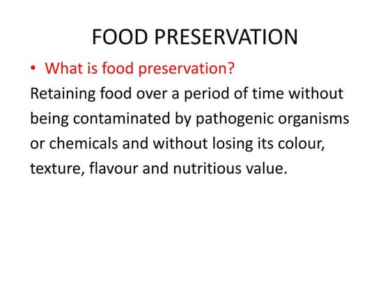 Principles And Methods For Food Preservation | PDF | Healthy Cooking ...
