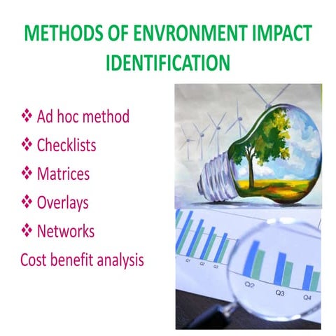 Methods of Impact Identification in EIA TYBMS-SEM-V-ENVIRONMENTAL ...