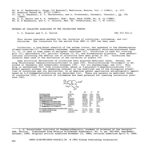 METHODS OF ISOLATING ALKALOIDS OF THE COLCHICINE SERIES_Yavich.pdf