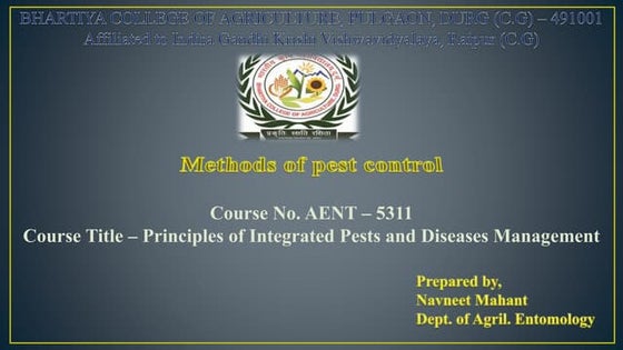 IPM:- Integrated Pest Management | PPTX