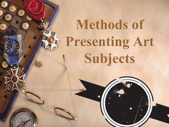 Methods of presenting art | PPTX | Painting | Arts and Crafts