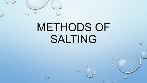 Salting | PPTX