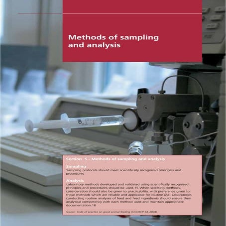Methods of sampling and analysis | PDF