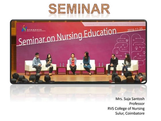 Ppt on seminar | PPT