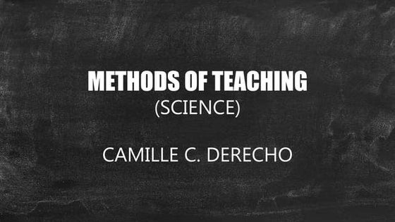 Teaching of science | PPT