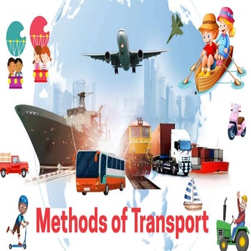 Methods of Transport Presentation for kids pptx | PPTX