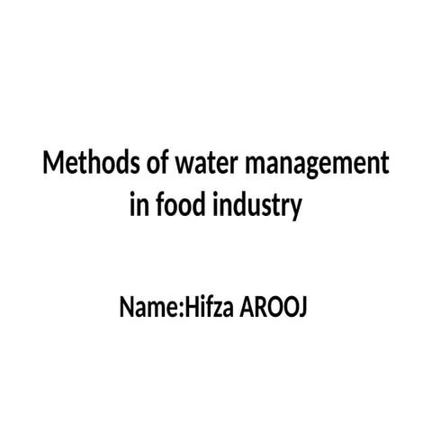 Methods of water management in food industry.pptx