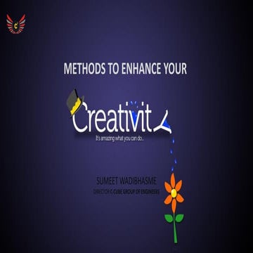 Methods to enhance CREATIVITY | PDF