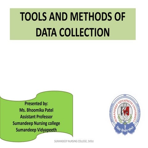Methods & tools for data collection | PDF