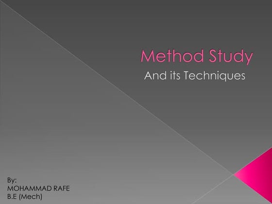Method study | PPT