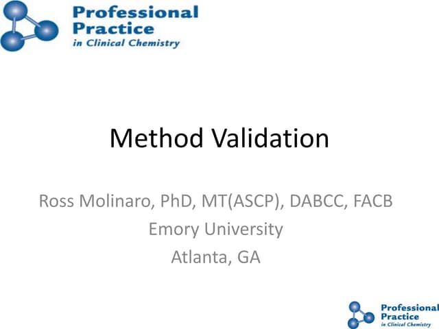 LOB LOD LOQ for method validation in laboratory | PDF
