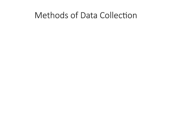 Data Collection Method ppt | PPTX