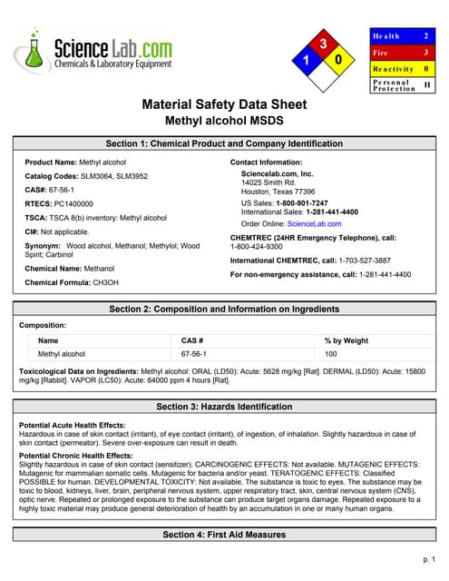 List of lab chemicals | DOCX