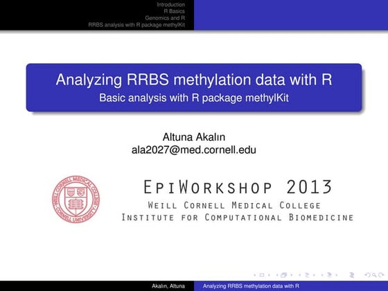 EuroBioc 2018 - metyhlKit overview | PPT