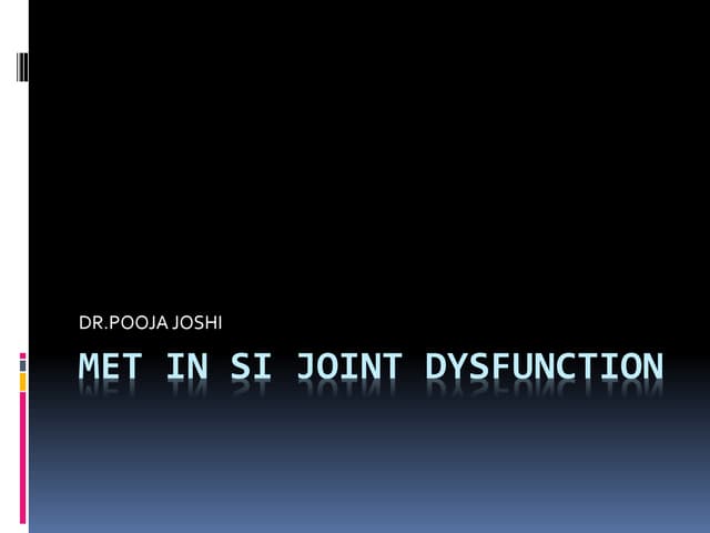 Muscle Energy Technique (MET) | PPTX