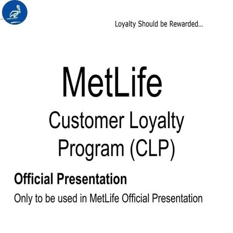Metlife Official CLP Plan | PPT