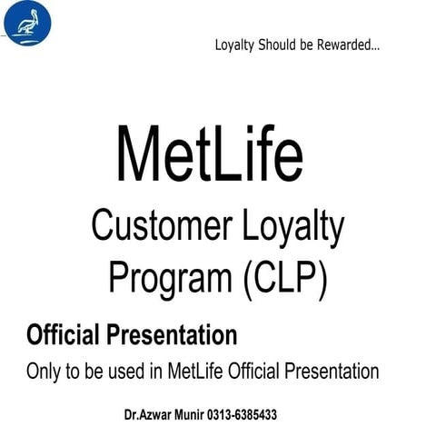 Metlife official clp plan | PPT | Business Accounting & Finance | Business