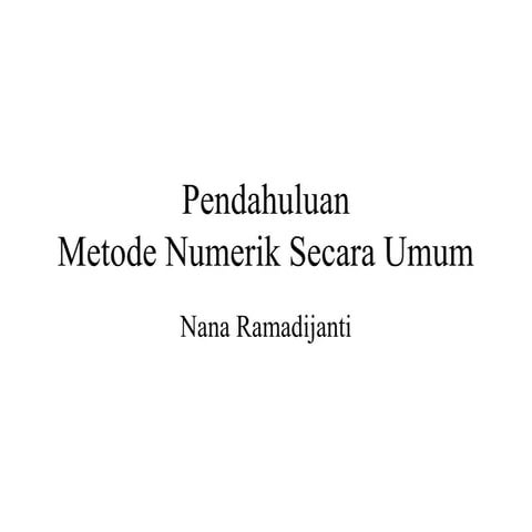Met num1 pendahuluan-new | PPT