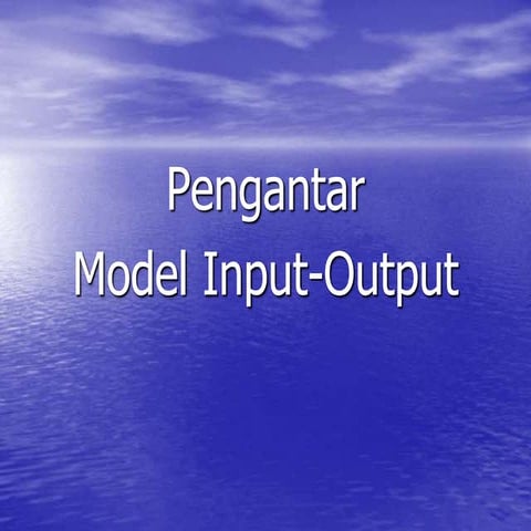 Metoda Inputoutputppt