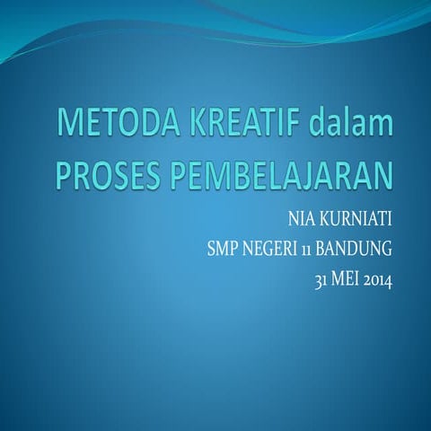 Metoda kreatif | PPTX