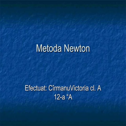 Metoda newton | PPT