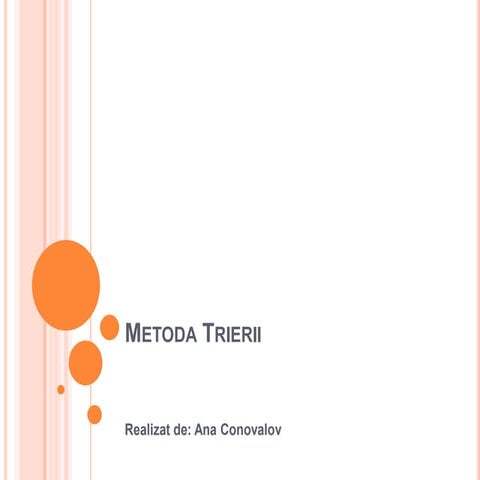 Metoda trierii | PPT