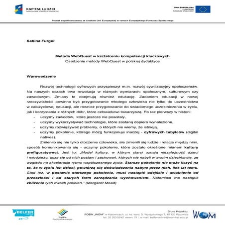 Model SAMR Barbara Ostrowska | PDF