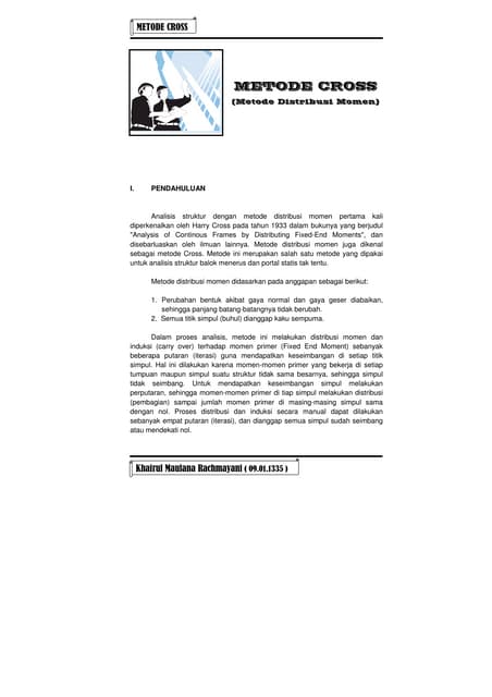 Tabel momen primer cross + | PDF