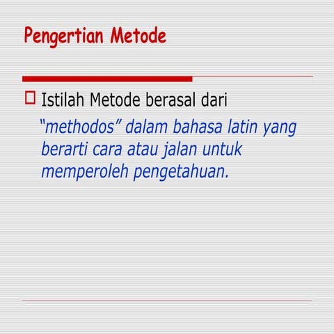 Metode ilmiah -2 | PPT