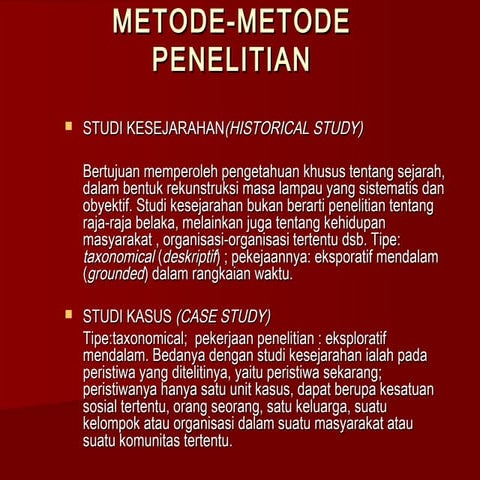 METODE -METODE PENELITIAN PENELITIAN.ppt