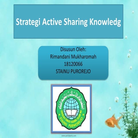 Metode active sharing knowledg | PPTX