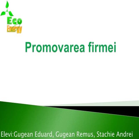 Metode de promovare a firmei | PPTX