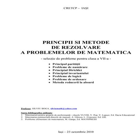 metode de rez prob pricipii 7.EWFEFEWDWDW | PDF
