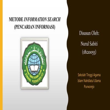 Metode information search | PPTX