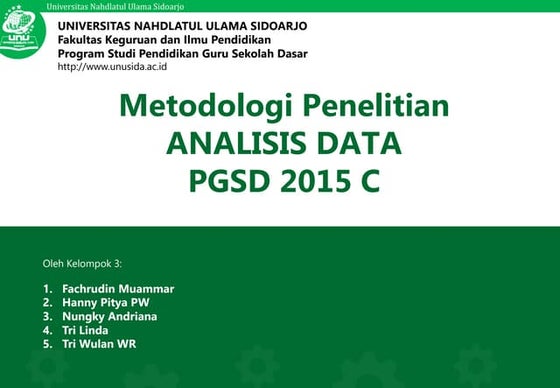 Bab 8, 15, 16 analisis data kuantitatif, teknik analisis data, validitas dan rebilitas ...