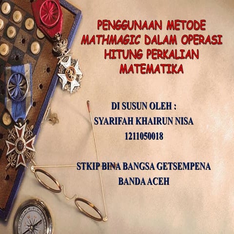 Metode mathmagic dalam operasi hitung perkalian matematika | PPT