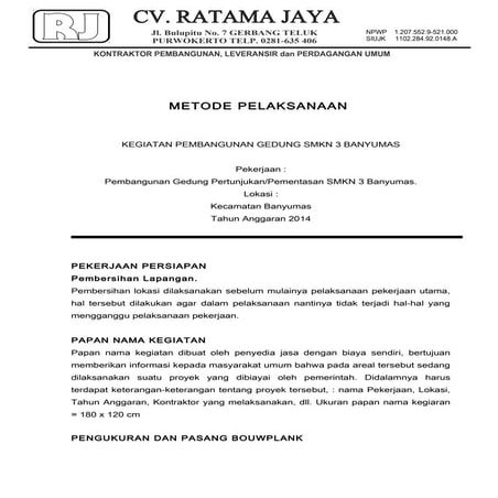 5. metode pembangunan pagar | PDF