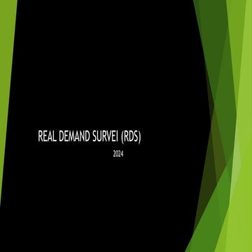 Metode Pelaksanaan Real Demand Survey (RDS) | PPTX
