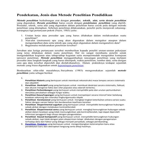 Metode penelitian | DOCX