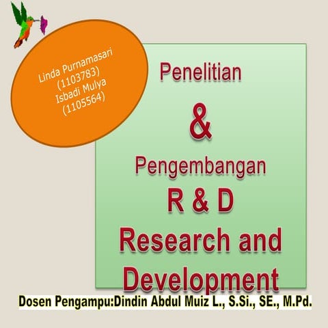 Metode penelitian r and d | PPTX
