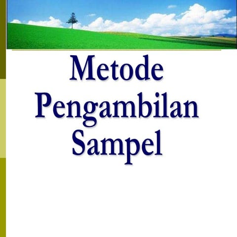 Metode pengambilan sampel.ppt