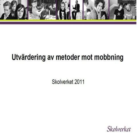 Metoder mot mobbing | PPTX