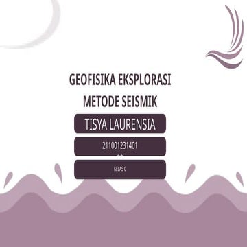 metode seismik geofisika eksplorasii osn | PPTX